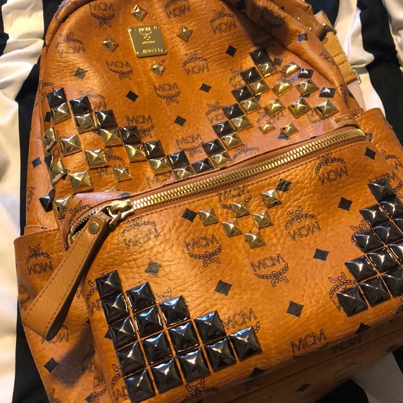 MCM | Bags | Medium Studded Mcm Backpack | Poshmark